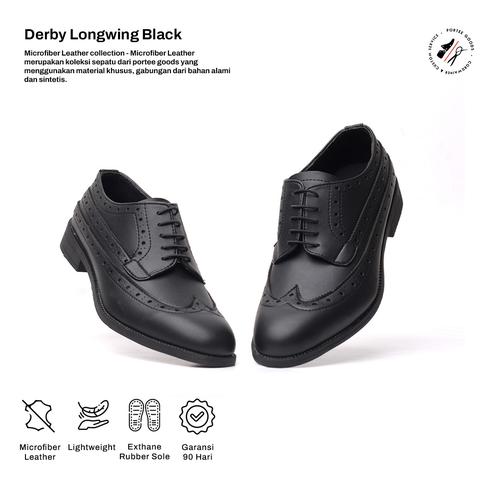 Jual Sepatu Kerja Pria Portee Goods Derby Longwing Hitam - Kota Bandung ...