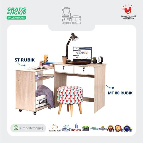 Jual Meja Kerja L Meja Kantor Olympic MT 80 Rubik Meja Belajar Meja ...
