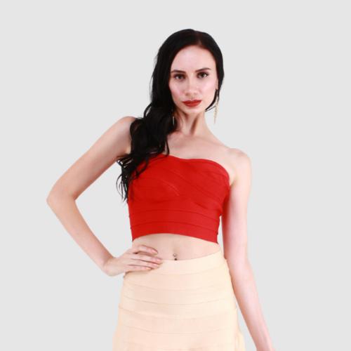 Jual PREMIUM HERVE LEGER - CROP TUBE TOP - BODYCON - BANDAGE - Jakarta ...