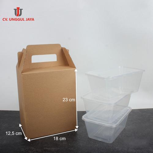Jual Dus Jinjing Kotak Box Packaging Tenteng 3 Thinwall 1000ml 18x13x23 ...