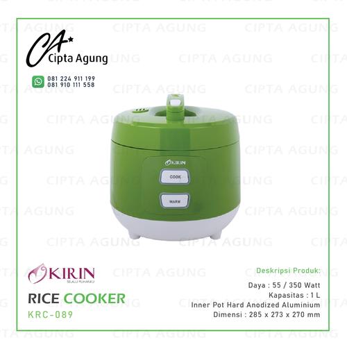Jual RICE COOKER MAGIC COM 1 L KIRIN KRC-089 KRC 089 KRC089 ALUMINIUM ...