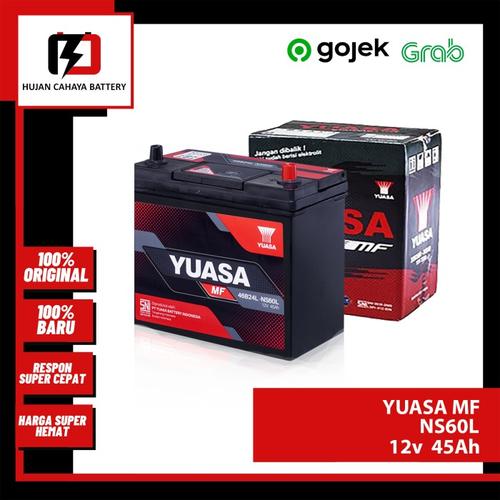 Jual Aki Mobil YUASA MF NS60L / NS-60-L / NS 60L - Aki COROLLA ALTIS ...