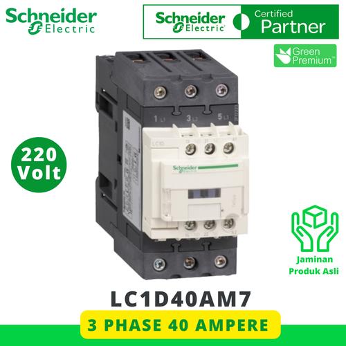 Jual Kontaktor 3P 60A 3 Phase 60 Ampere LC1D40AM7 SNI Contactor ...