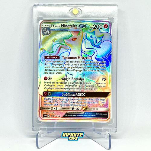 Jual Alolan Ninetales GX HR Pokemon TCG Indonesia - Kab. Jember - Infinite Toyz | Tokopedia