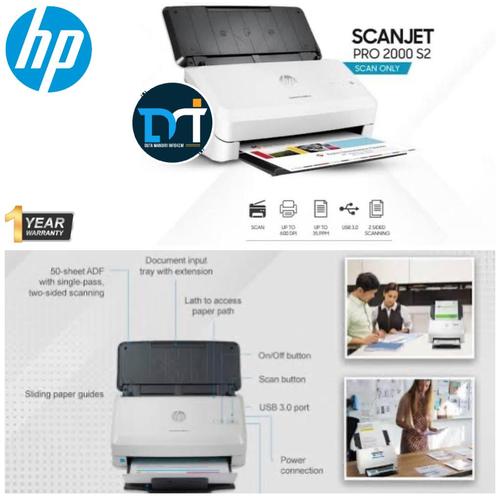Promo HP ScanJet Pro 2000 s2 Sheet-feed Scanner HP 2000s2 Garansi Resmi ...