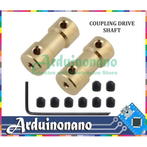 Jual Coupling Drive Shaft 2x4 mm Connector Motor Shaft Connecting 2mm x ...