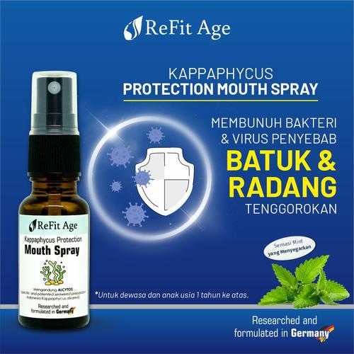 Jual KAPPA Mouth Spray Semprotan Proteksi Mulut Bebas Virus Influenza ...
