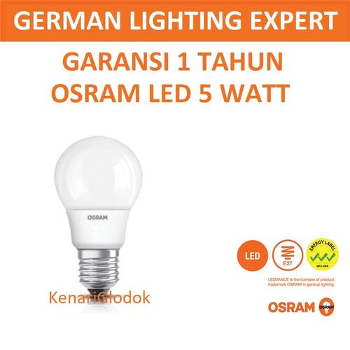 Jual OSRAM Lampu LED 5W bohlam 5 w watt white bulb 5watt PUTIH 7 9 12 ...