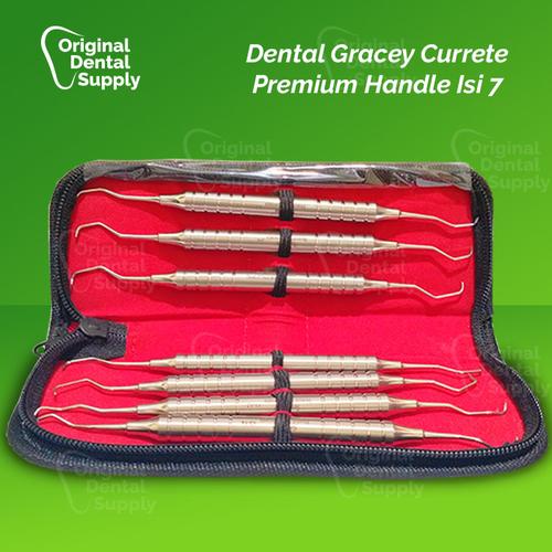 Jual Dental gracey currete premium Handle isi 7 Dental instrument ...