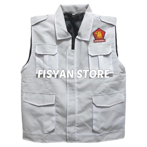 Jual Rompi Partai Gerakan Indonesia Raya | Rompi Gerindra - Putih, M ...