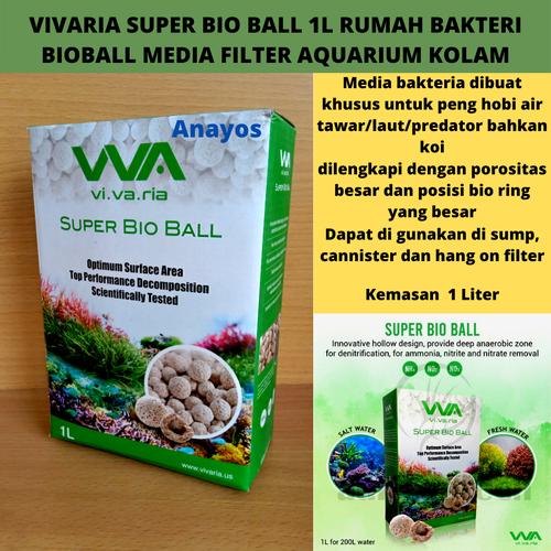 Jual Vivaria SUPER BIO BALL 1L Rumah Bakteri Bioring Media Filter ...