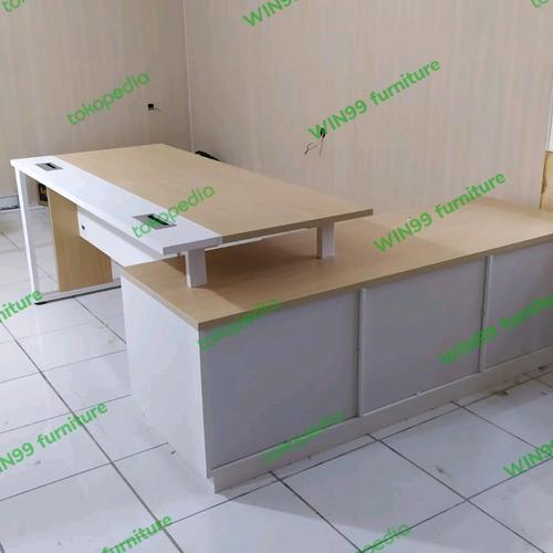 Jual MEJA KERJA MANAGER/MEJA MANAGER/MEJA KANTOR/MEJA TULIS L /UOD 7068 ...