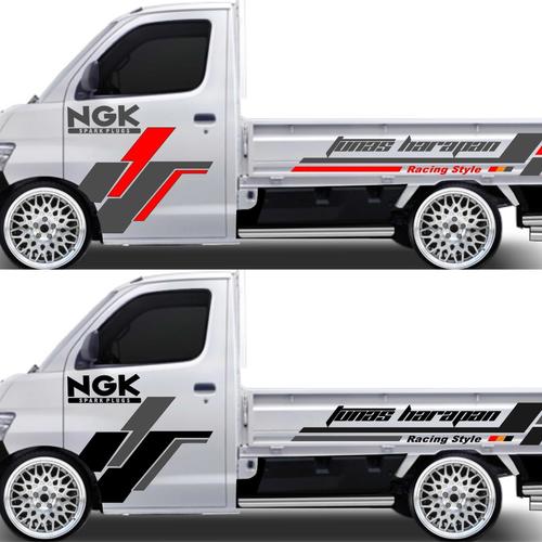 Jual Cutting sticker mobil pick up grandmax new carry all new pick up ...