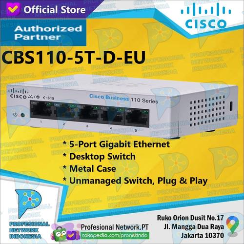 Promo Cisco Business CBS110-5T-D Unmanaged Switch 5 Port GE Desktop ...
