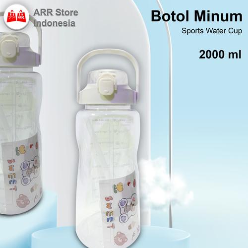 Jual Botol Air Minum Sport 2 Liter Botol Tumbler Minum Aesthetic Viral ...
