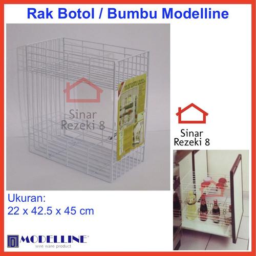 Jual Rak Botol Modelline B30ME / Bumbu Ramping Gantung Dapur Saos Gelas ...