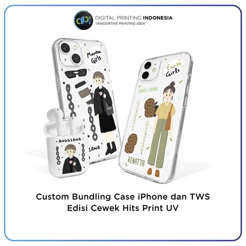 Jual Custom Bundling Case iPhone & TWS Edisi Cewe Hits UV - Mamba Bumi ...