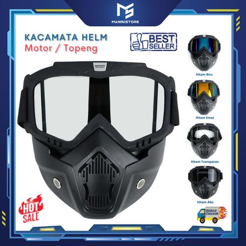 Promo Kacamata Helm Motor Cross Masker Airsoft Google Motor Mask Cs GO ...