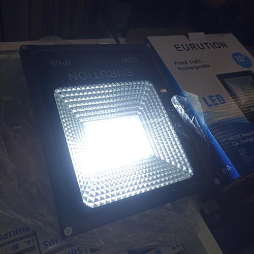 Jual Lampu sorot LED 50 watt EURUTION 50w tembak tipis IP66 SMD Flood light - Putih - Kota ...