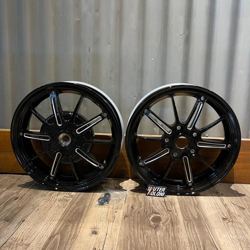 Promo DRAG rims model Velg CNC 12 inch F & R Vespa LX S Sprint ...