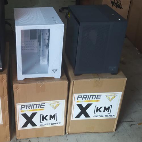 Promo PRIME X-[KM] GLASS - mATX Premium Gaming Case - Putih Cicil 0% 3x ...