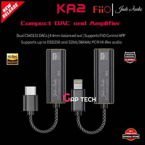 Promo Fiio KA2 / KA 2 Hi-Res DAC Amplifier Type C / Lightning To 4.4mm ...