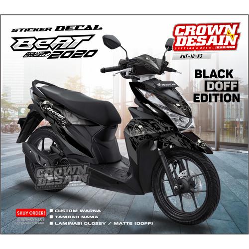 Jual Sticker Decal Honda Beat Deluxe 2020 SPECIAL BLACK DOFF EDITION ...