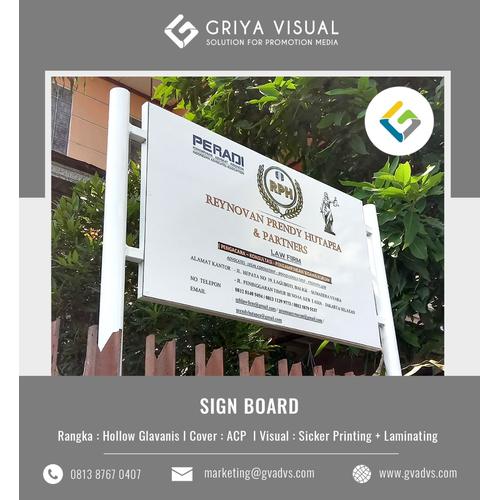 Jual SIGNBOARD 1 SISI (LAW FIRM) - Jakarta Selatan - Griya Visual ...