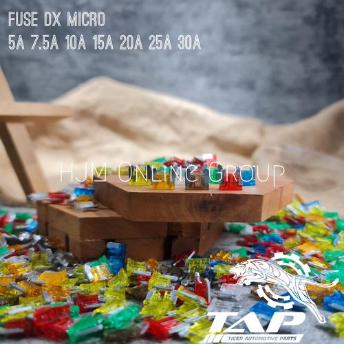 Jual FUSE DX MICRO - SEKRING TANCAP TUSUK MIKRO 5A 7.5A 10A 15A 20A 25A ...