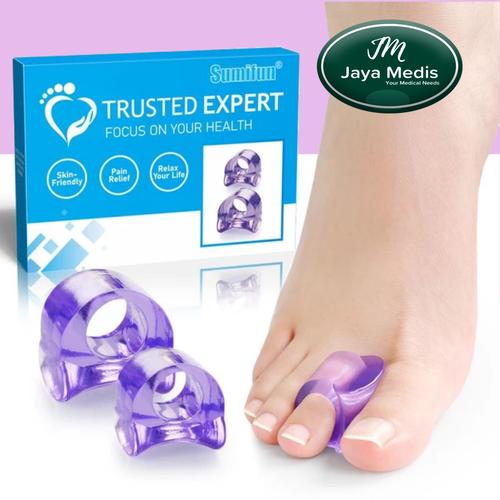 Jual Soft Silicone Gel Toe Separator Hallux Valgus Bunion 4 Pasang ...