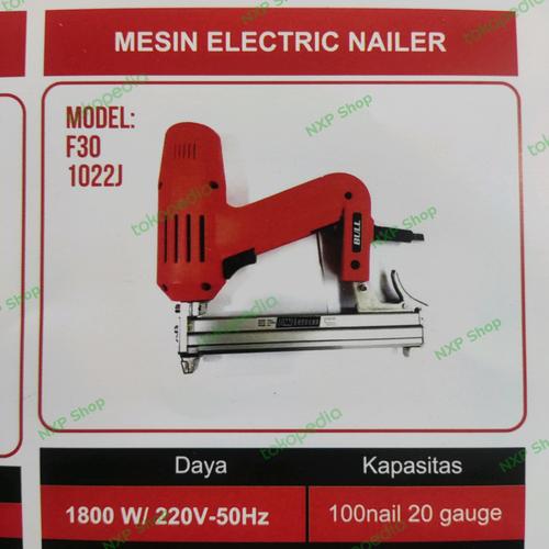 Jual mesin staples tembak listrik / electric nailer / paku tembak ...