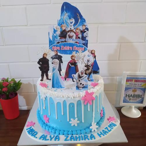 Jual kue ultah frozen / cake ultah frozen - diameter 20cm - Kota ...