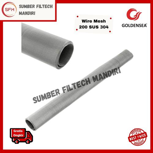 Jual Wire Mesh Saringan SS 304 # 200 x Tebal 0.08mm - Lebar 1m, Mesh ...