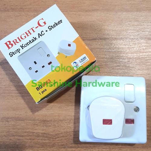 Jual STOP KONTAK AC + STEKER SET PUTIH BRIGHT G - Kota Semarang ...