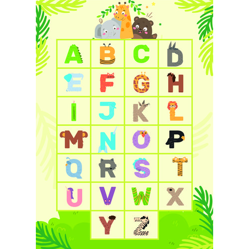 Jual Poster Edukasi Anak Mengenal Alphabet - alphabet 9 - Kab. Malang ...