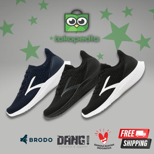 Jual Sepatu Brodo Active Dasher Series [Black White/Full black/ Navy ...
