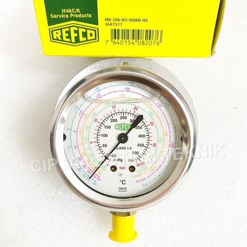 Jual Pressure Gauge Low R410a / R 32 Range 0-500 psi Refco (Model Raket) - Jakarta Utara - ineng ...