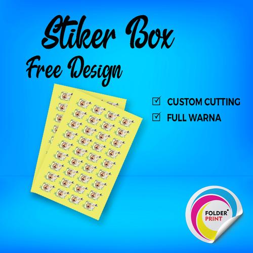 Jual Stiker Label Makanan Kemasan Box Cutting Custom Desain - Jakarta ...