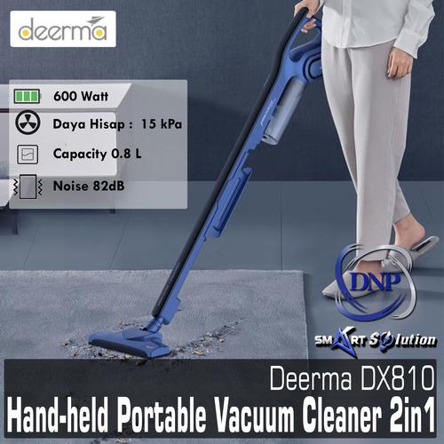Promo Deerma DX810 Hand-held Portable Vacuum Cleaner 2in1 Penyedot Debu ...