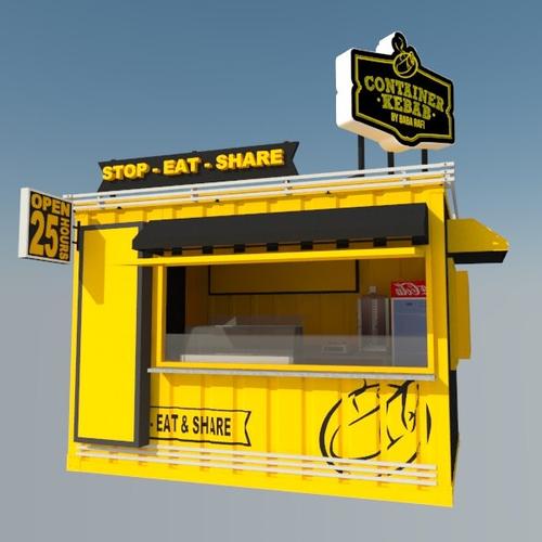 Jual Booth container custom babarafi - Jakarta Utara - reza desain ...