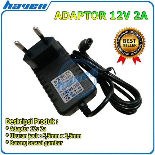 Promo Adaptor 12v 2a Power Supply 12v 2A DC Adapter CCTV 12V - Kota ...