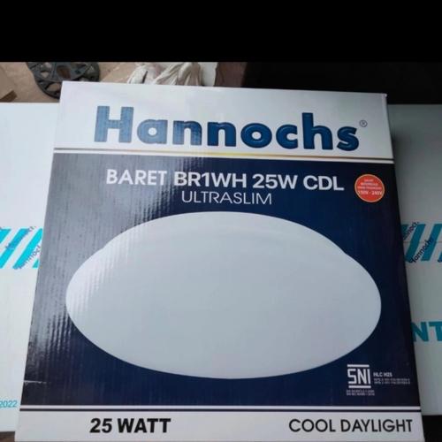 Jual LAMPU LED BARET OUTBOW BULAT HANNOCH TYPE BR1WH 25 WATT PUTIH ...