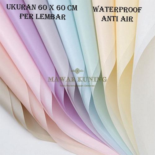 Jual [ 20 lembar ] Plain Soft Pastel Flower Wrap/ Kertas Cellophane ...