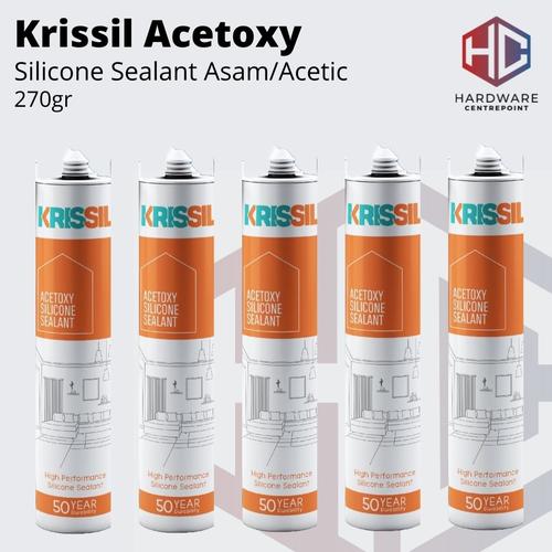 Jual Sealant KRISSIL ACETOXY Silicone Asam Lem Aquarium Kaca - Hitam ...