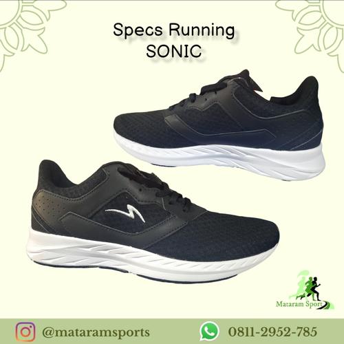 Jual Sepatu Specs Running Sonic Black/White Original - 41 - Kota ...
