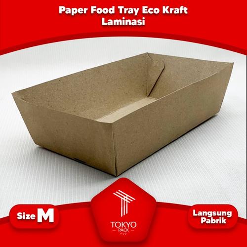 Jual FOOD TRAY/PAPER TRAY/PIRING KERTAS LAMINASI FOODGRADE SIZE S , M ...