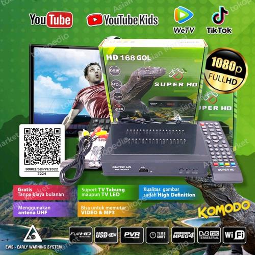 Jual Setop box Digital TV SUPER HD 168 Komodo DVB t2 - Kota Medan ...