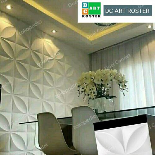 Jual Bata Tempel Jakarta Wall Panel Dinding 3D Terlaris Motif Bunga ...