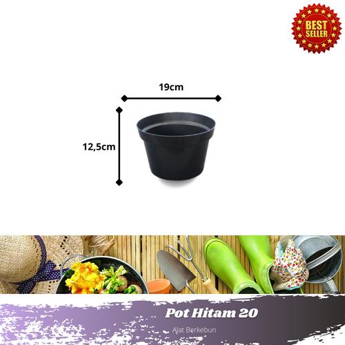 Jual Pot Hitam Ukuran 20 - Kota Bekasi - Alat Berkebun Bekasi | Tokopedia