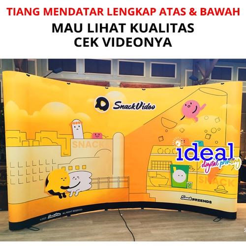 Jual Backwall / Backdrop Pameran modul 3x5 Curve Lebar 400cm Tinggi ...